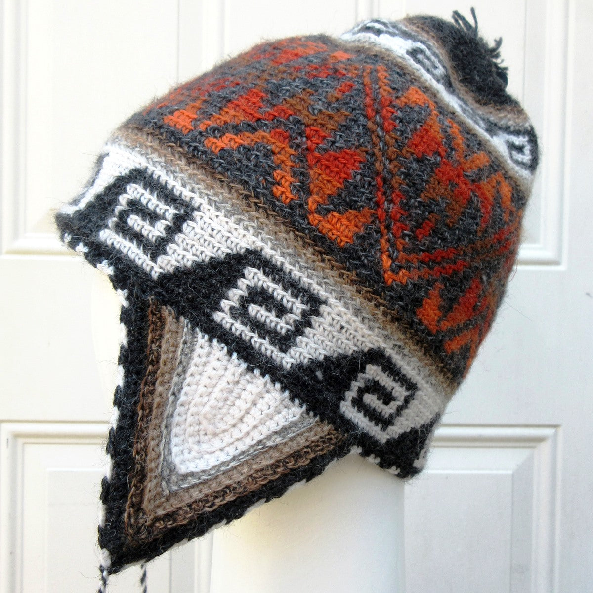 Alpaca Hat - Hand Crocheted Alpaca Yarn Adult Chullo Hat (HT332) – My ...